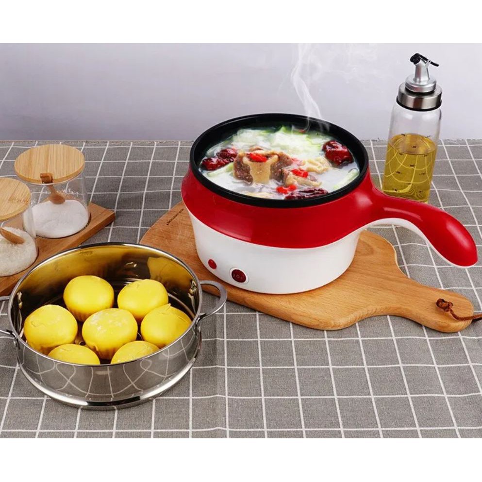 Rice Cooker Mini Electric Multi Cooker with steamer Frying Pan Cooker ...