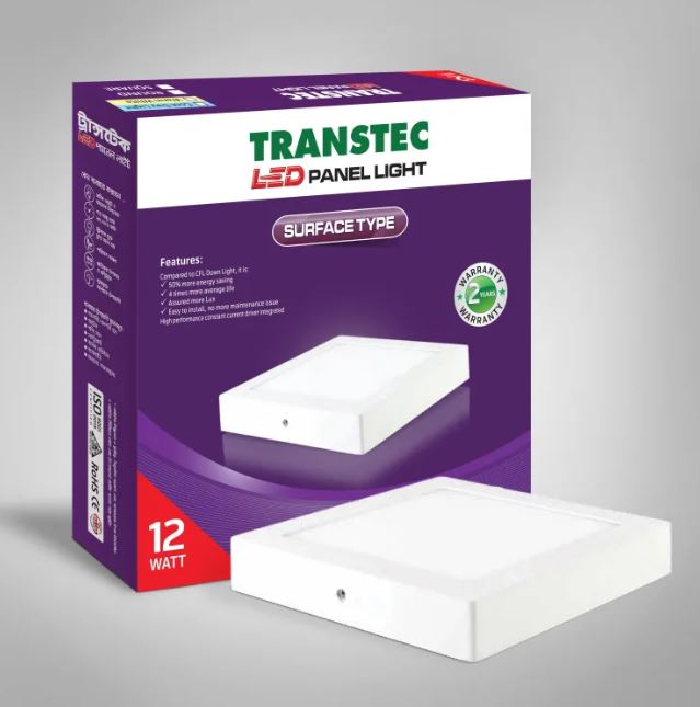 Transtec LED Surface Light 12W CDL Square | Daraz.com.bd