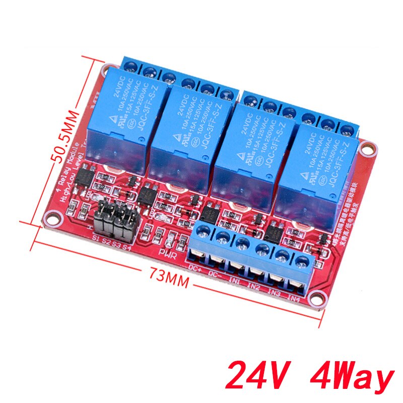 1 2 4 6 8 Channel 5V 12V 24V Relay Module Board Shield with Optocoupler ...