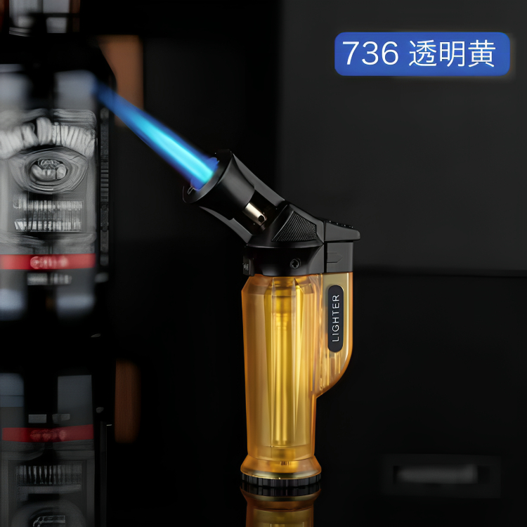 New design jet flame lighter metal blue flame torch lighter custom ...