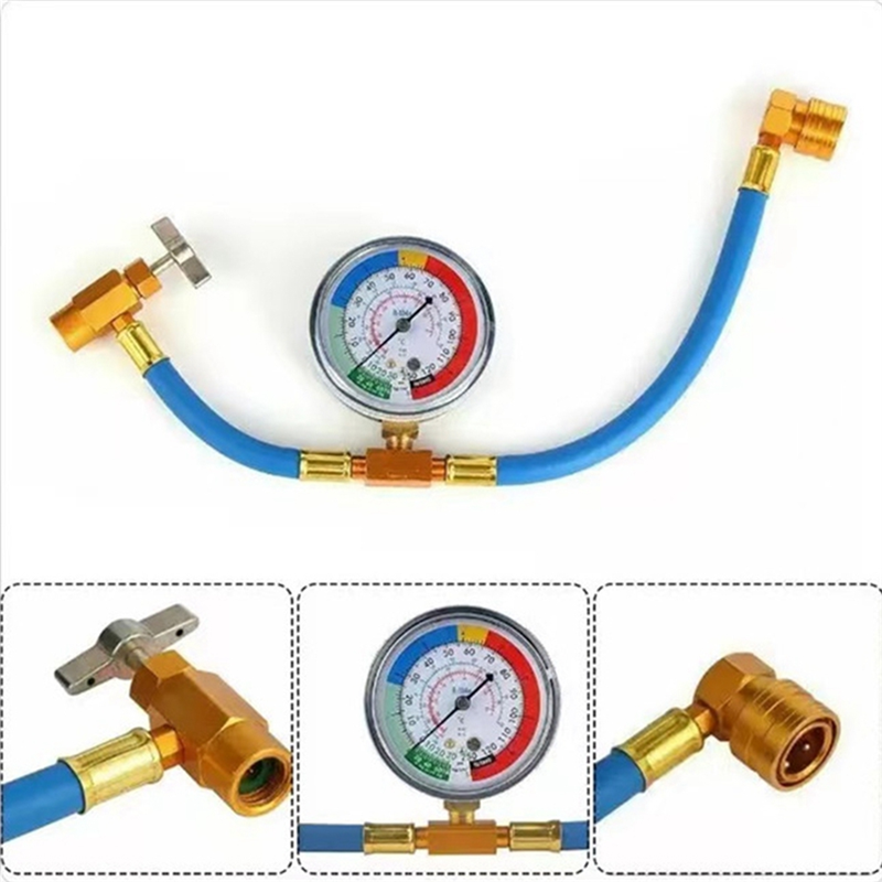 Car Refrigerant Charging Pipe with Measuring Gauge Car Air Conditioner ...
