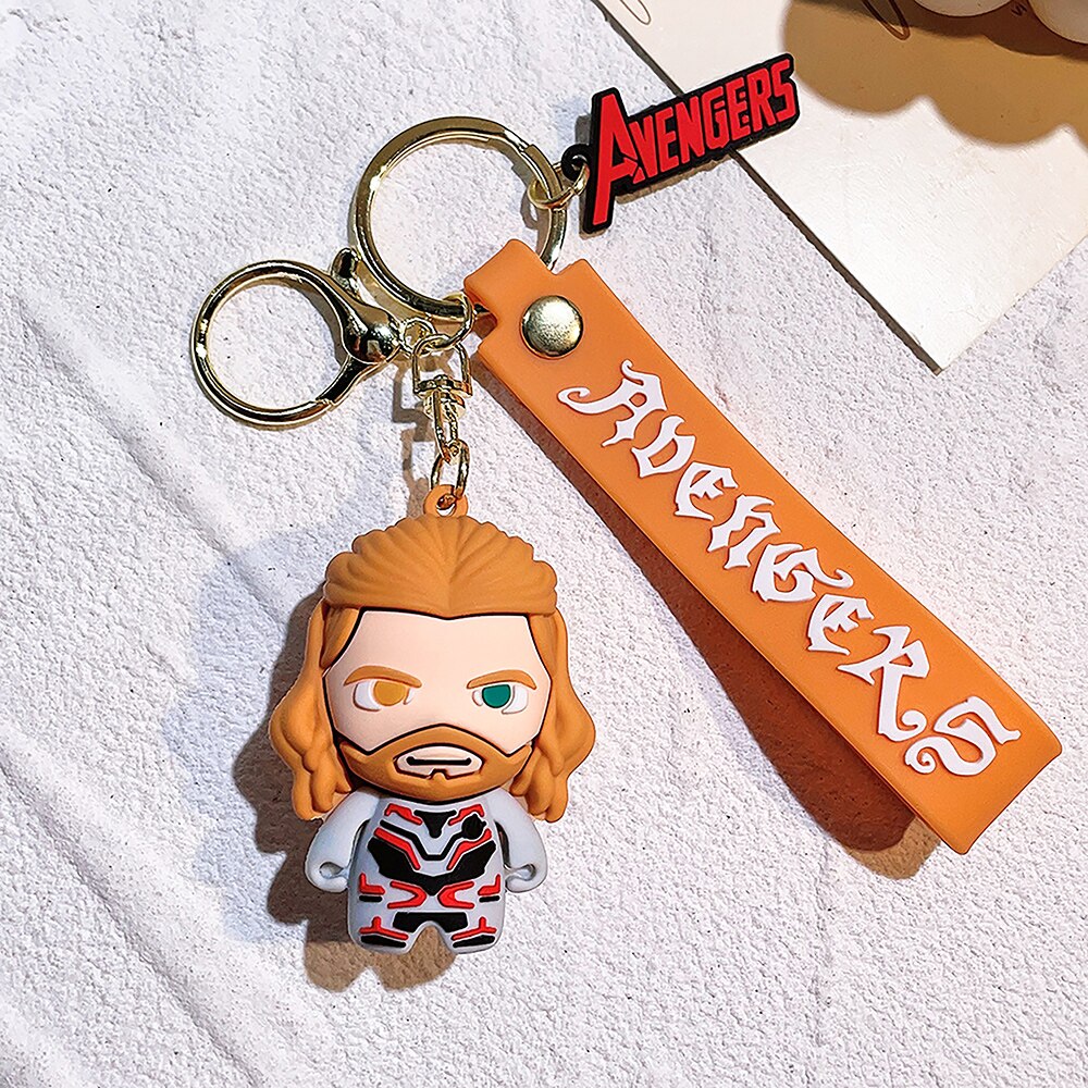 Marvel Superhero Iron Man Keychain Avengers Captain America Thor ...