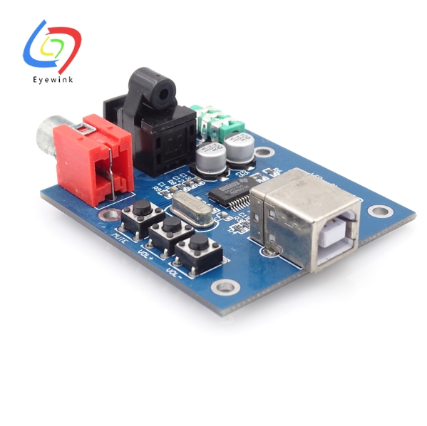 PCM2704 USB DAC to S/PDIF Sound Card Decoder Board 3.5mm Analog Output ...