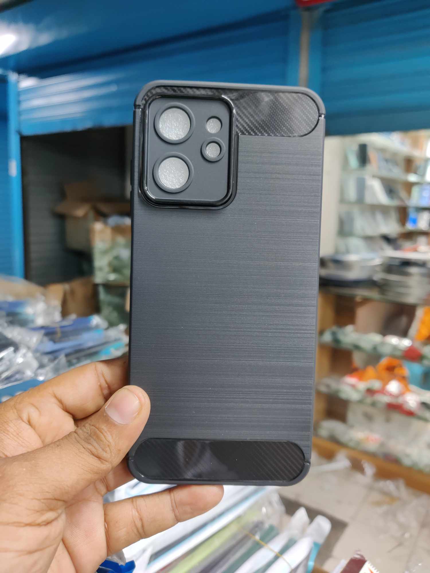 Symphony Atom 4 Luxury Carbon Fiber Soft Silicon Mobile Phone Back ...