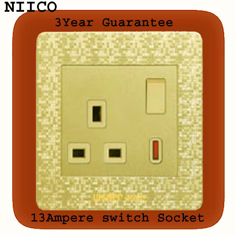 Exclusive Winer Gold 13 Ampere Switch Socket-(3 Years Repless Warranty ...
