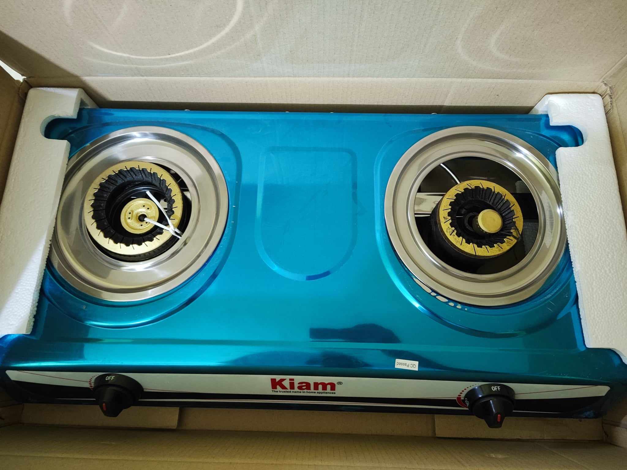 Kiam Gas Stove Stainless Steel-Double Burner- TSR 2050 (L.P.G) | Daraz ...