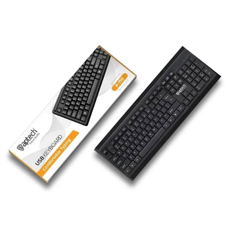 Aptech P-710 USB Keyboard Black Comfortable Typing | Daraz.com.bd