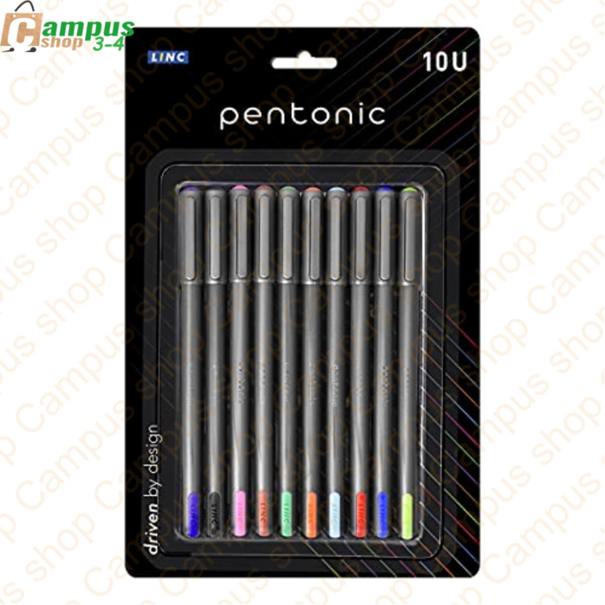 Linc Pentonic 10 Color Smooth Ball Pen Set - Pen | Daraz.com.bd