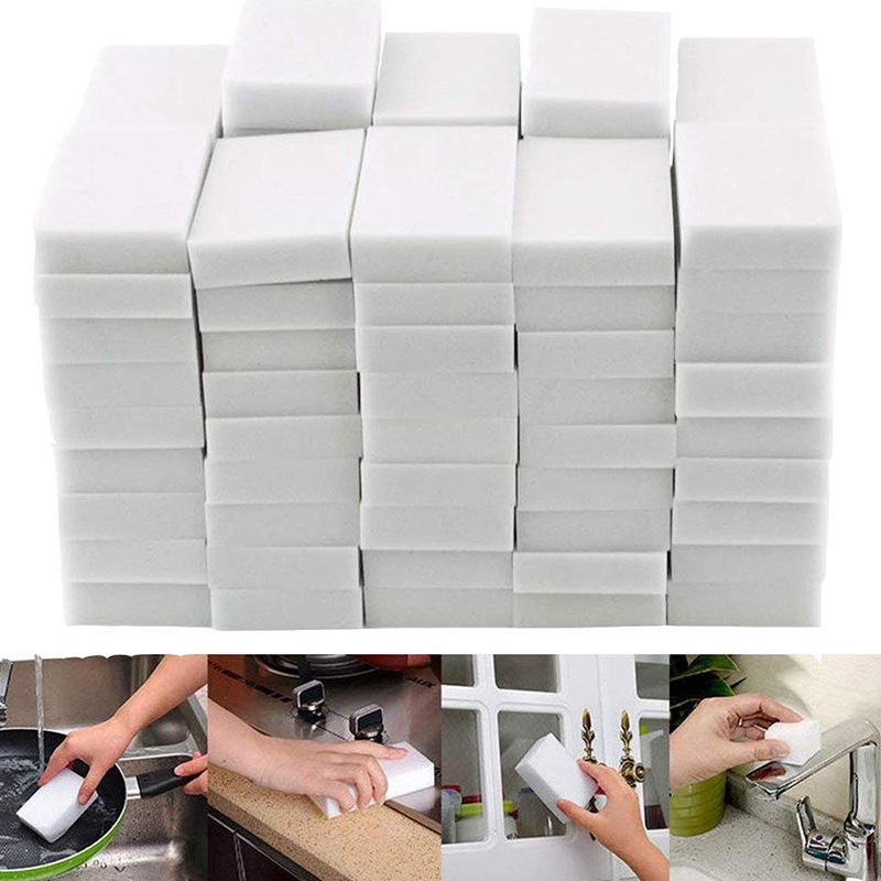 Magic Cleaning Sponges Eraser, Household Sponge Eraser Cleaner Foam ...