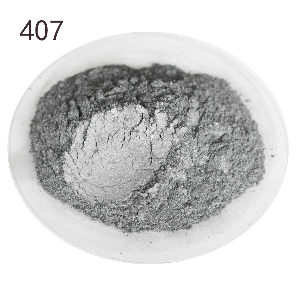 50g Silver Gray Mica Powder Pigments ~ Natural Pearlescent Mica Powders ...