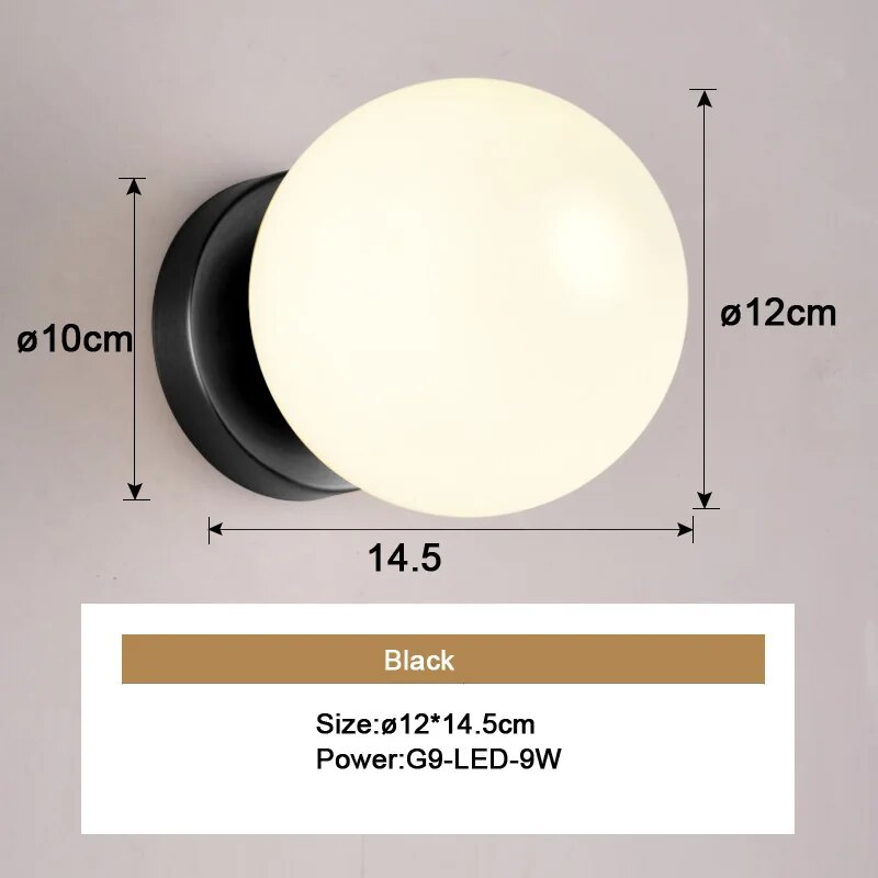 Nordic Indoor G9 9W LED Wall Lamps Decor for Living Room Bedroom with ...