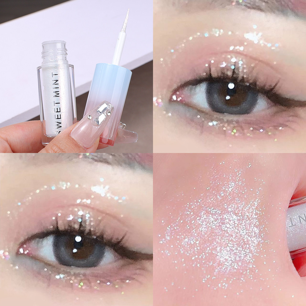 6 Colors Shiny Sequin Liquid Eyeshadow Stick Waterproof Long Lasting ...