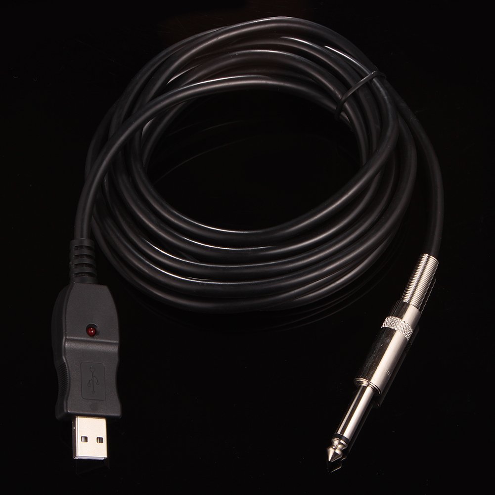 Guitar to PC USB Recording Cable Lead Adaptor Converter Connection ...
