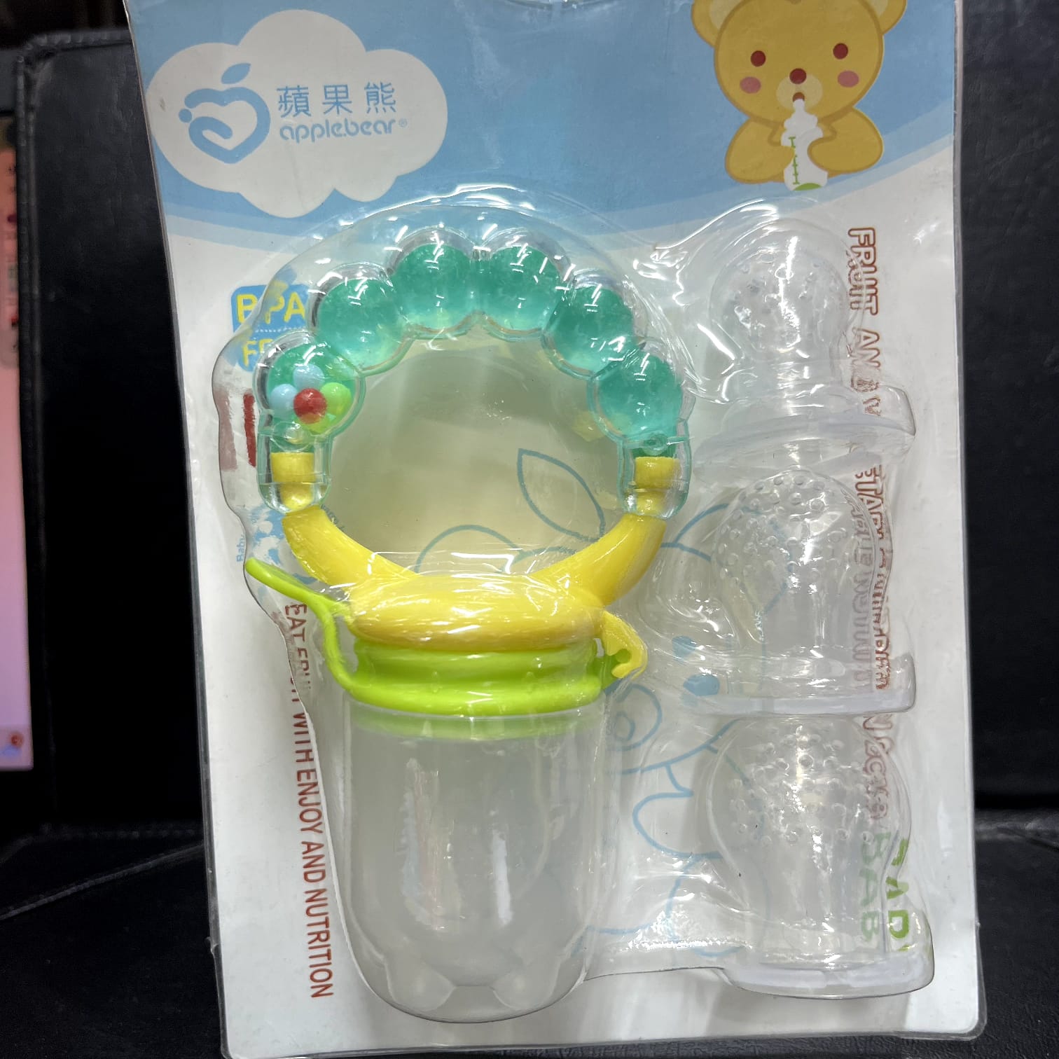Baby Fruit Chusni with 3 Silicone Nipple CN -1pcs
