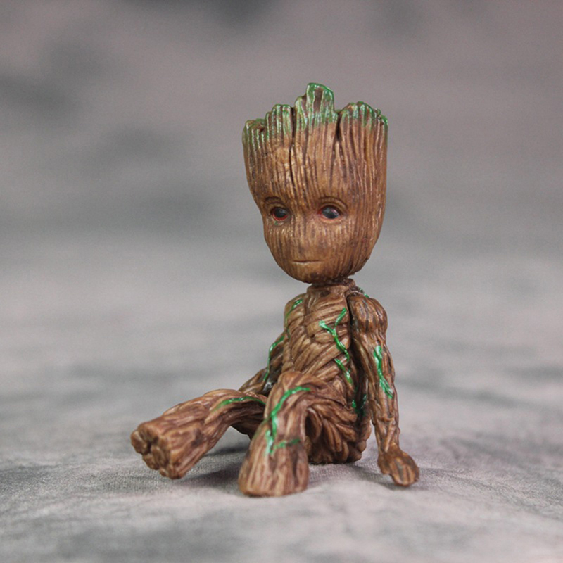 Groot Action Toy Figure 6CM Guardians Of The Galaxy Tree Man Doll Model ...