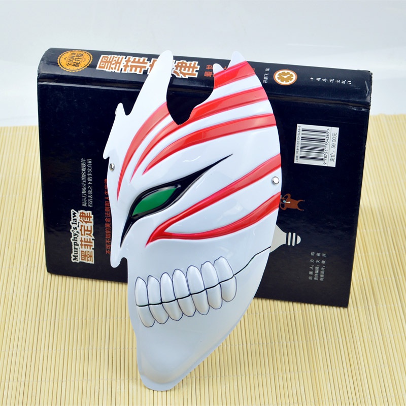 Anime BLEACH Mask Kurosaki Ichigo Skull Plastik Masks Cosplay Accessory ...