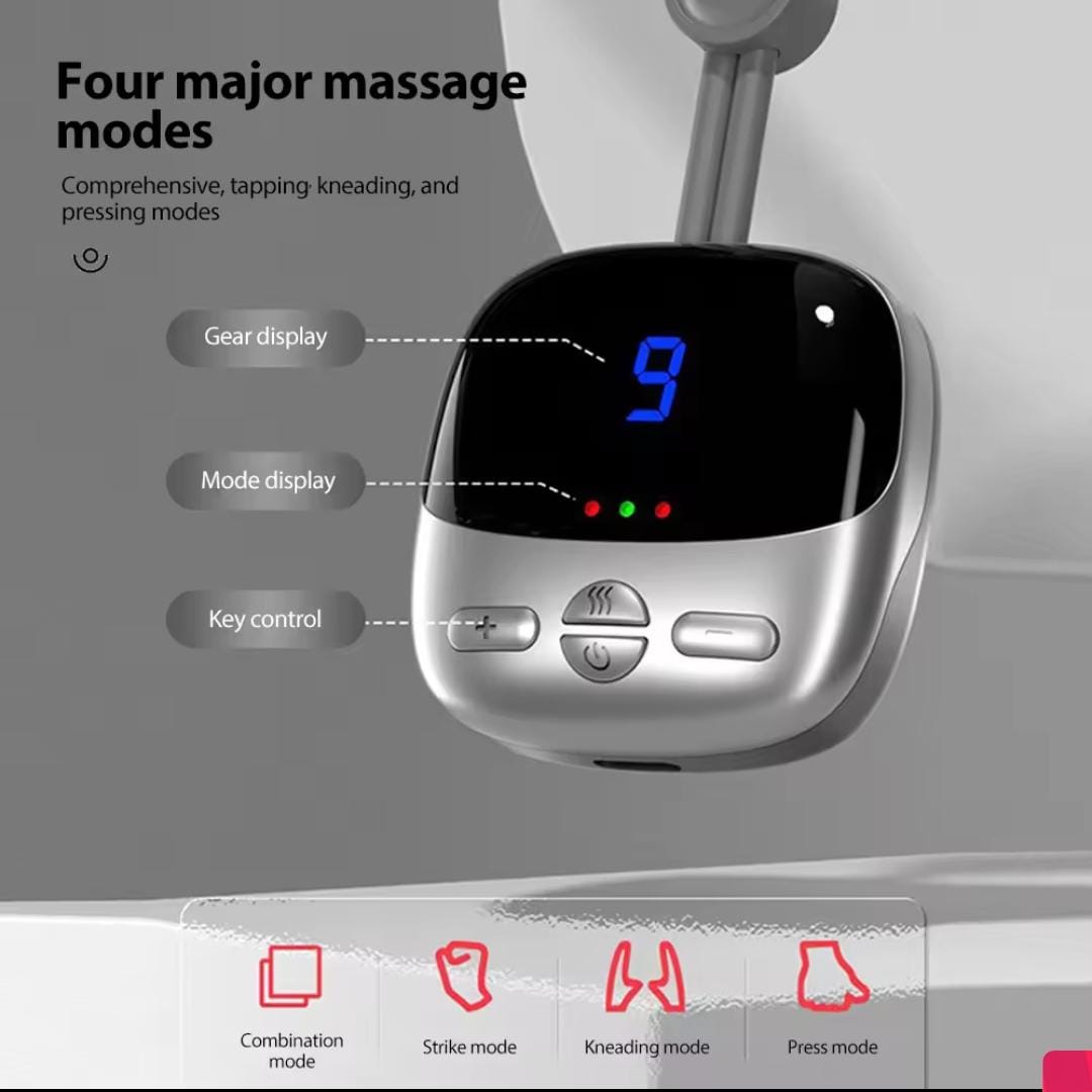 Smart EMS Neck Massager, Handheld Muscle Massager, Hot Compress, Neck ...