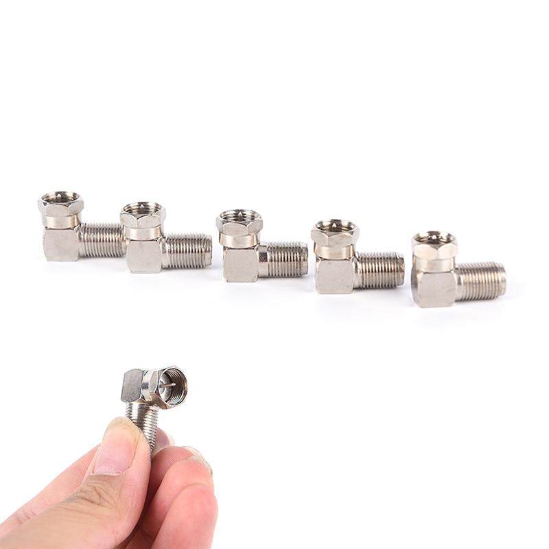 5pcs Right Angle 90 Degree Coaxial Connector F Male To F Female Adapter ...
