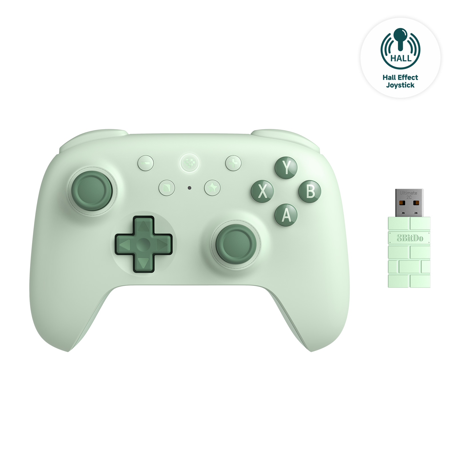 8BitDo Ultimate 2C Wireless Game Controller，2.4G Gamepad with Hall ...