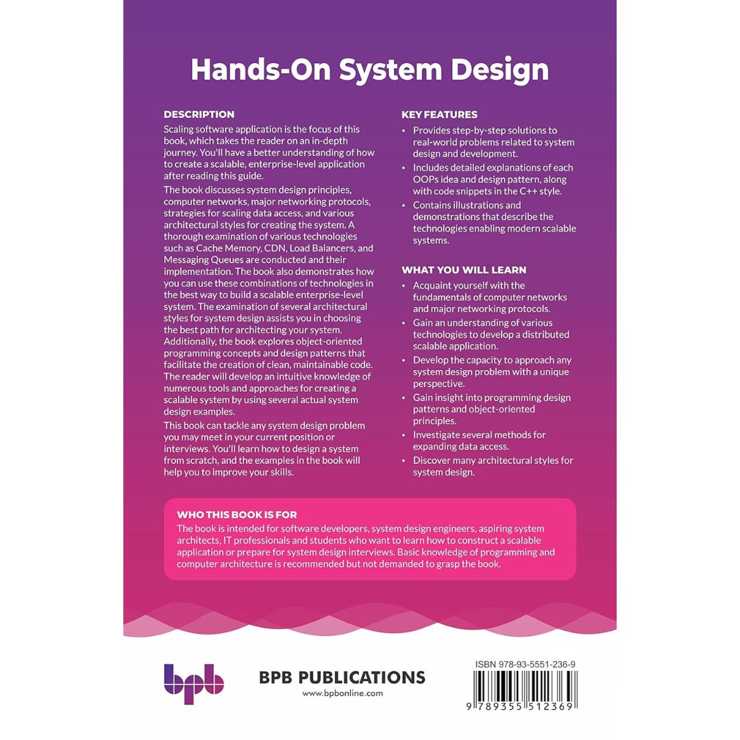 Hands-On System Design by Harsh Kumar Ramchandani : Learn System Design, Scaling Applications ...