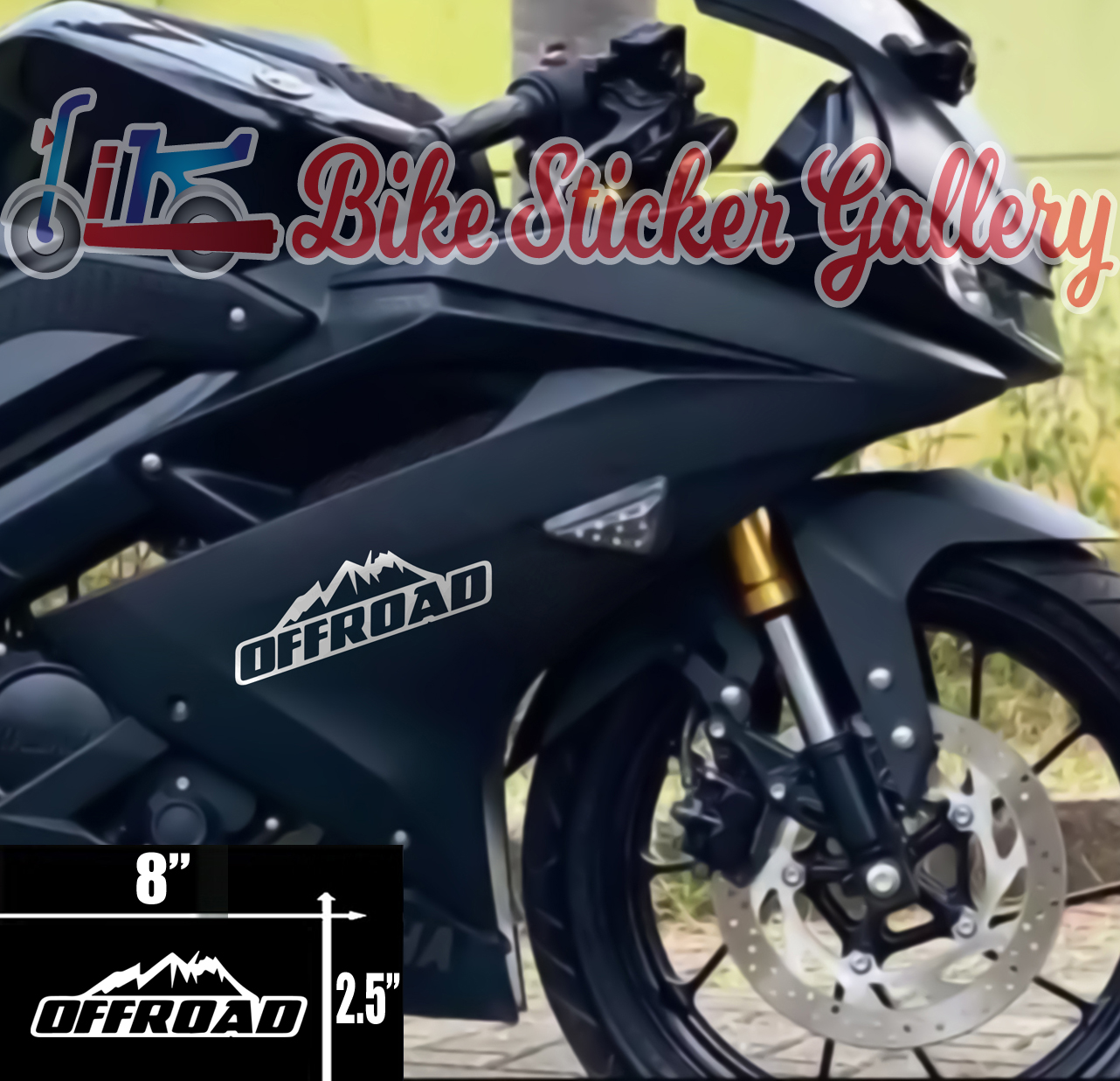 Bike Decal Sticker - Offroad Mountain ( Waterproof & Premium quality ...