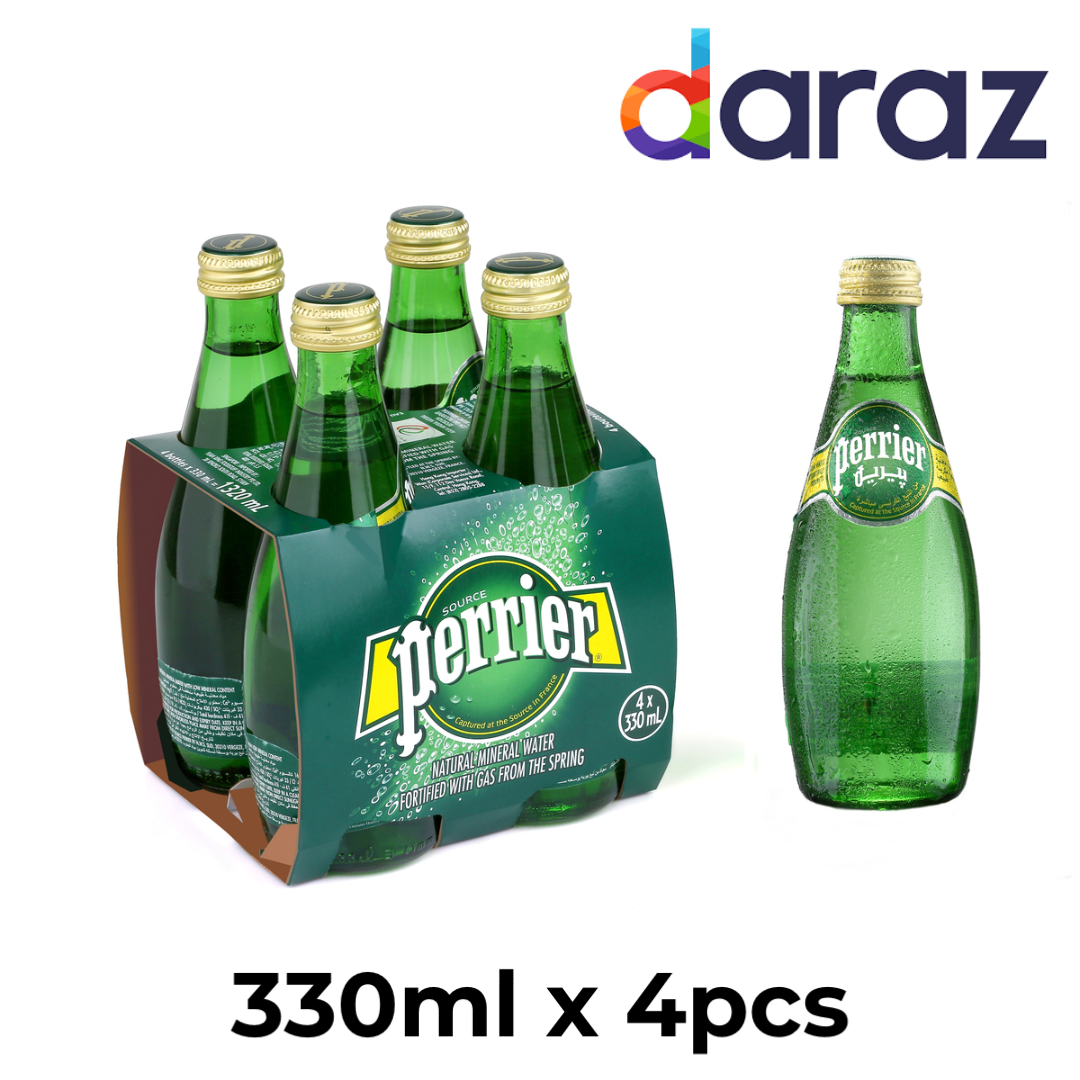 Perrier_Carbonated Mineral Water 330Ml X 4Pcs | Daraz.com.bd