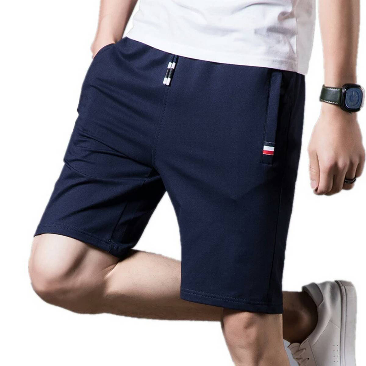 MEN SOLID STRETCHABLE SUMMER SHORTS/ HALF PANT | Daraz.com.bd
