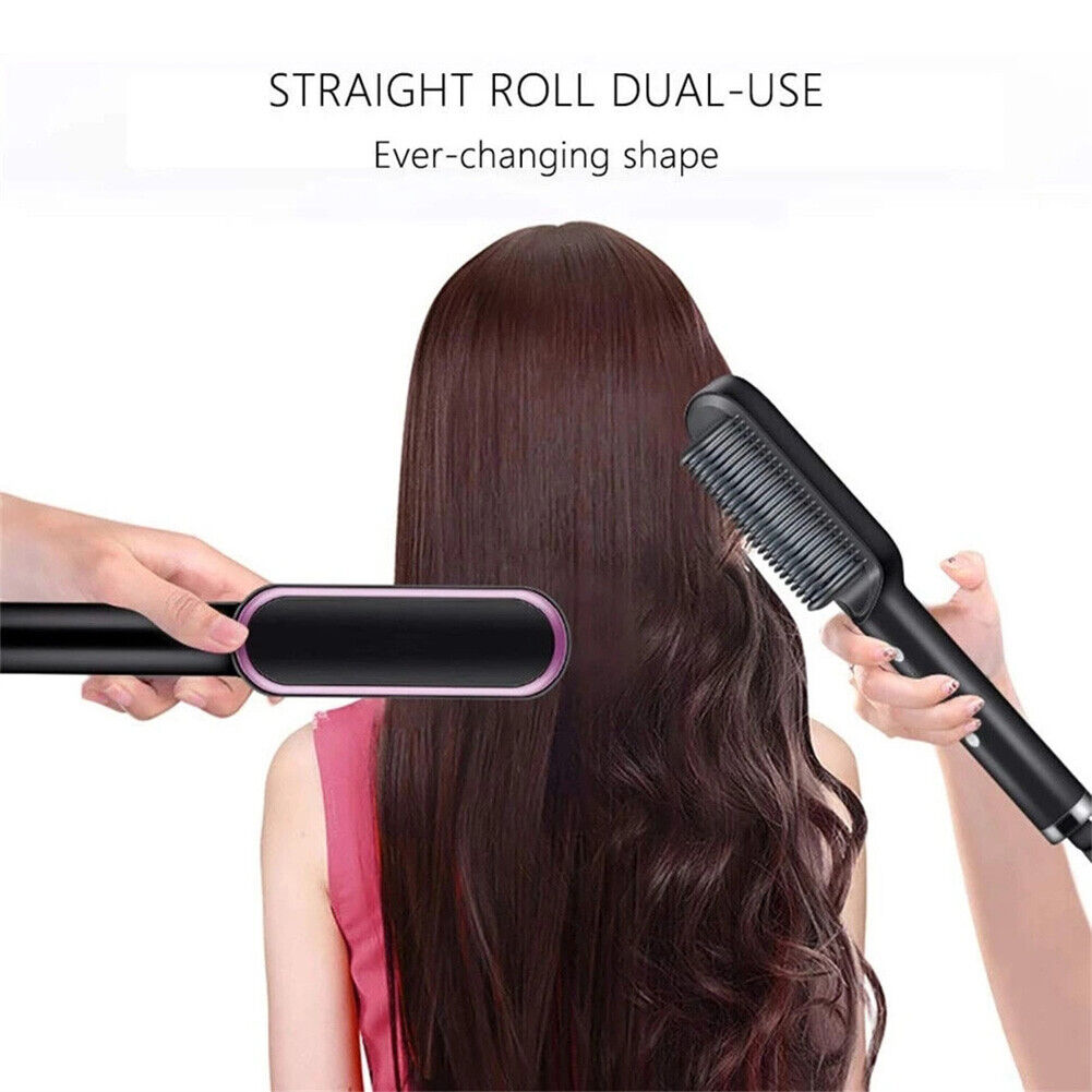 Electrical rechargeable Hair straightener with temperature control