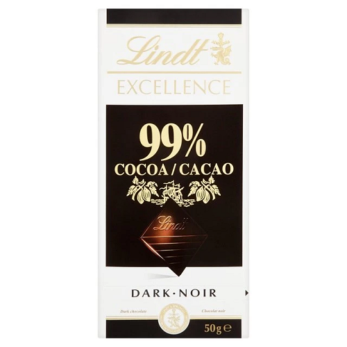 Lindt Excellence 99% Cocoa Dark Chocolate - 50gm | Daraz.com.bd