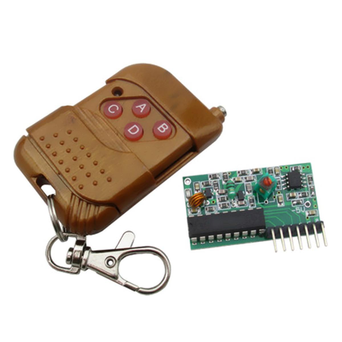 4 Channel Wireless RF Remote Control 433MHz 4CH Transmitter and ...