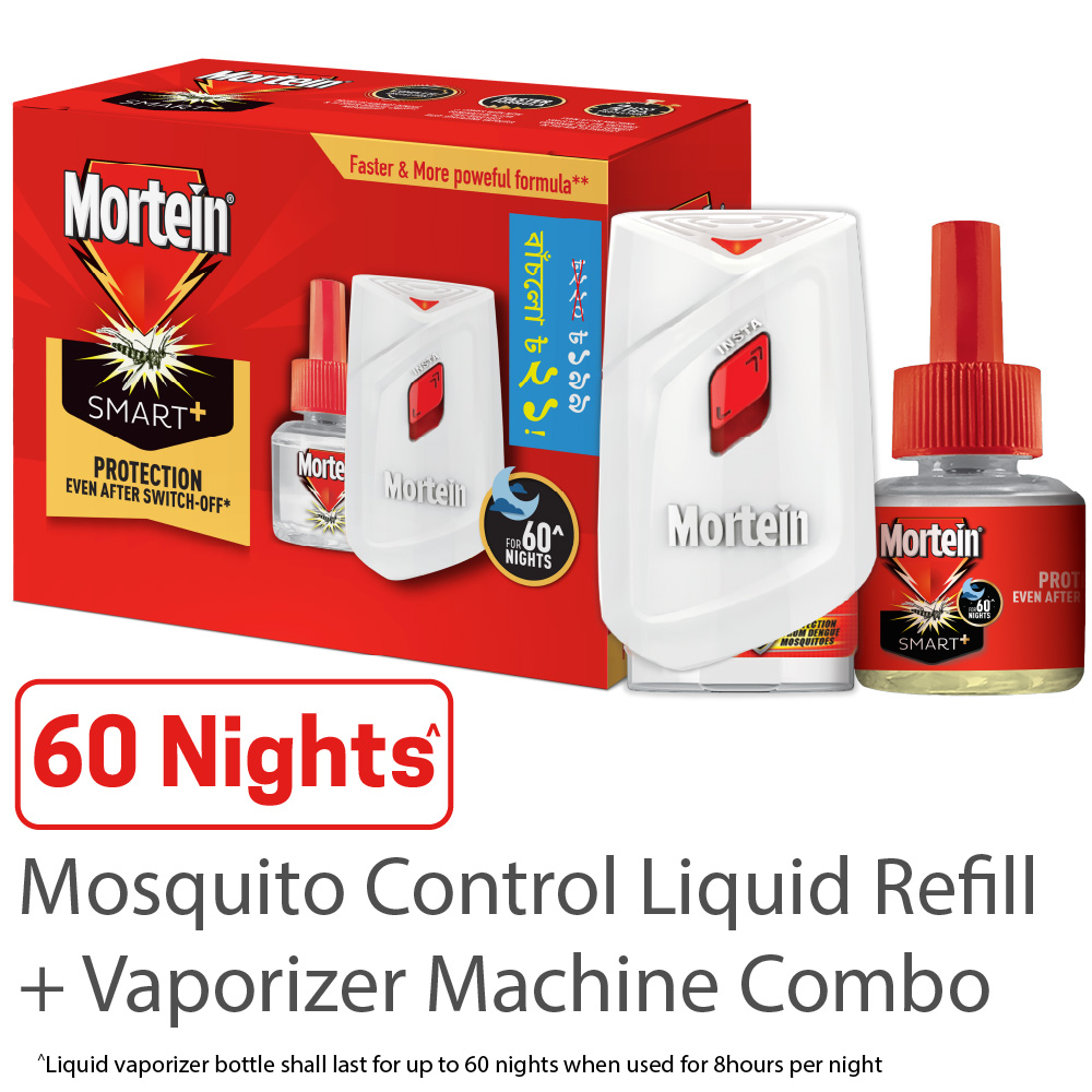 Mortein Mosquito Repellant Machine+Refill Combo Pack 45ml 100% Dengue ...
