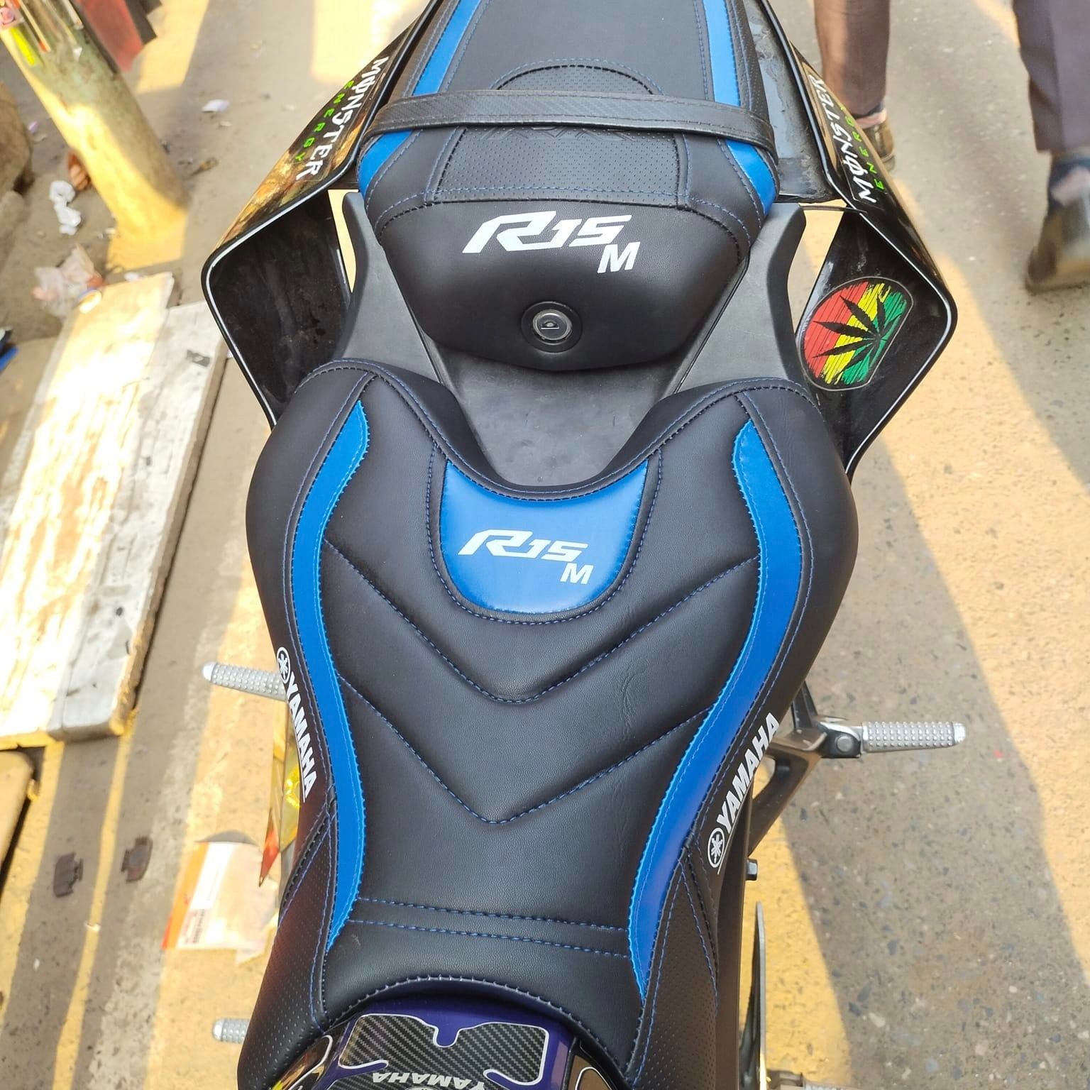 Yamaha r15M blue CLOUR modified seat cover | Daraz.com.bd