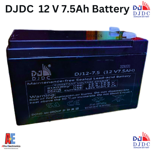 DJDC 12v 7.5Ah Sealed Lead Acid Battery / DONG JIN GROUP Battery For ...