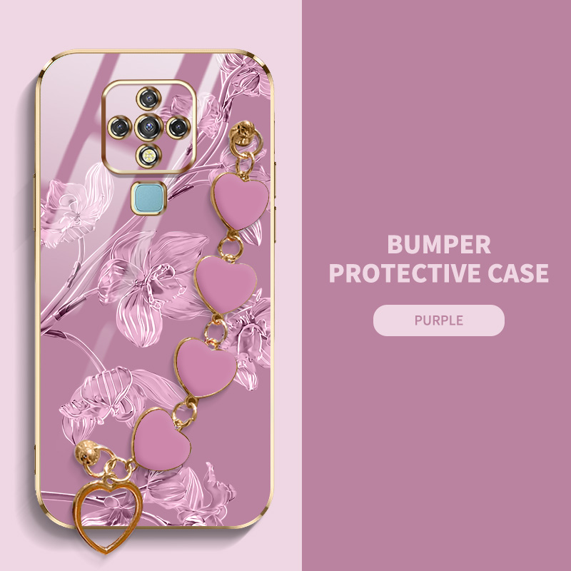 Love Bracelet case for infinix Tecno Camon 16 Back Cover Bauhinia ...