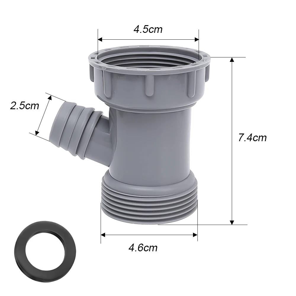 3/1PCS Kitchen Sink Drain Pipe Adapter Y Shaped Basin Sewer Branch ...