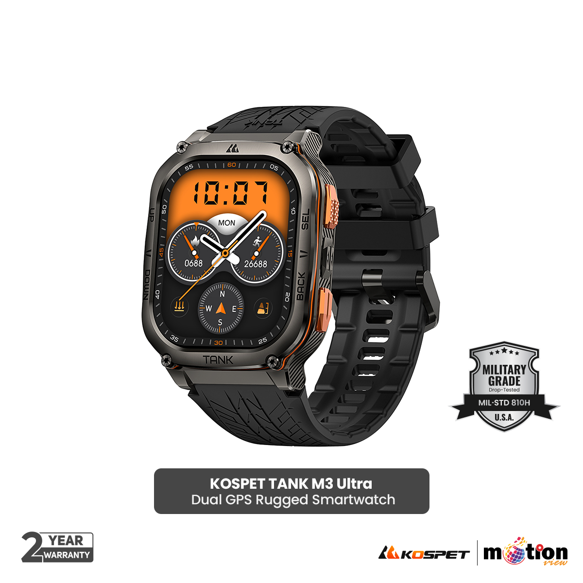 KOSPET TANK M3 Ultra Smartwatches For Men Women Smartwatch 480mAh ...