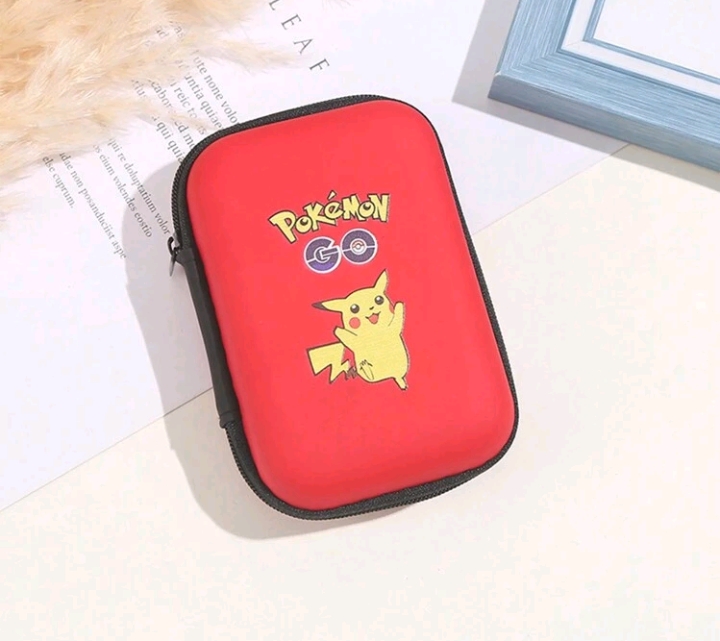 1PC Pokemon card Storage Bag For Figures Cards Cartoon Zipper Storage ...