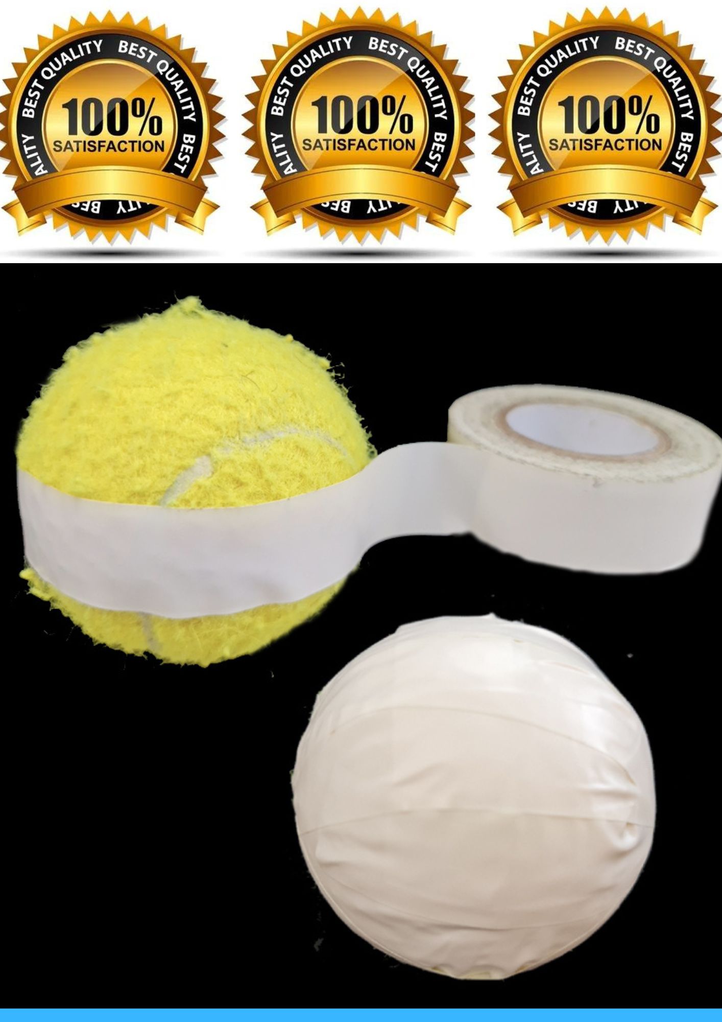 1 Cricket Tennis Ball and 1 Tape - Cricket Tennis Ball+Tape Combo