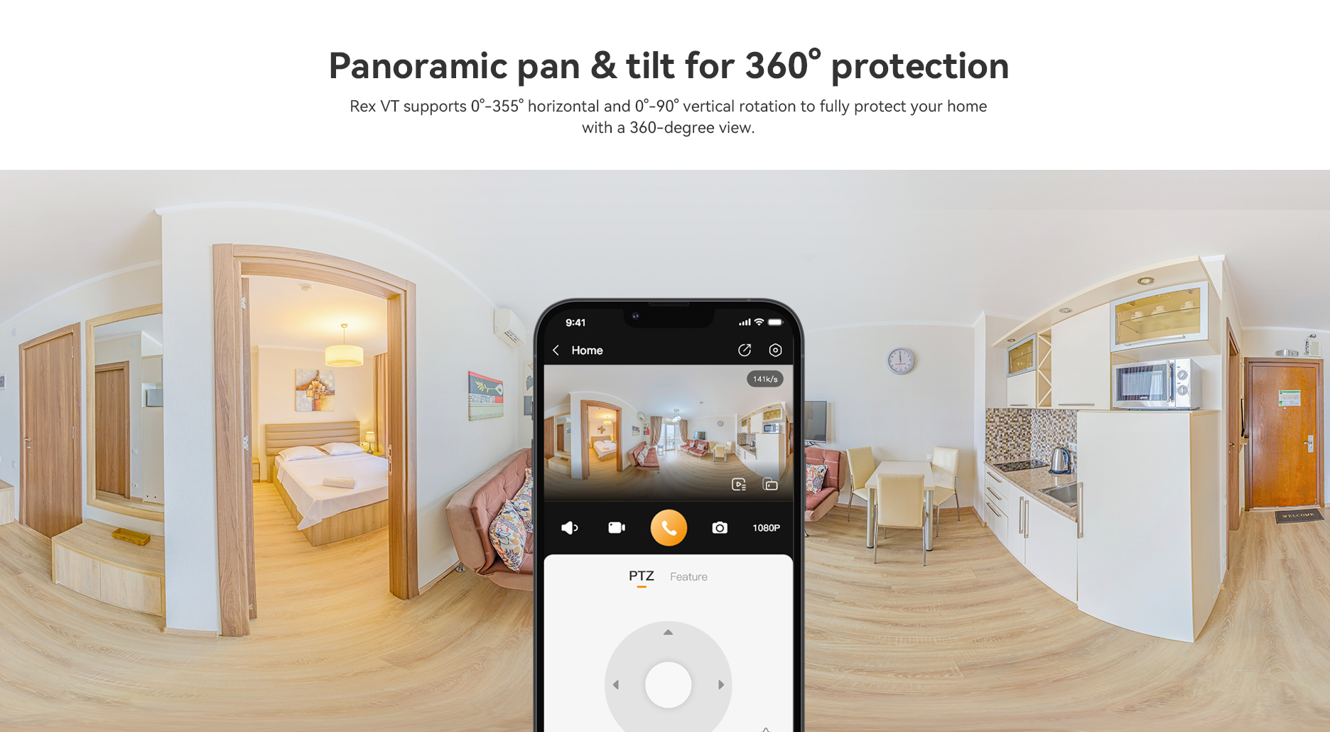 IMOU Rex VT 5MP H.265 Wi-Fi Pan & Tilt Camera | One-touch Video Calling ...