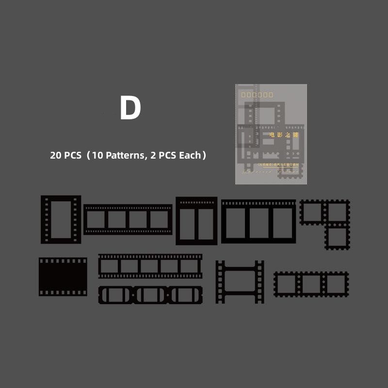 RHS Online 20PCS Embossed Postman Series INS Hollow Border Material ...