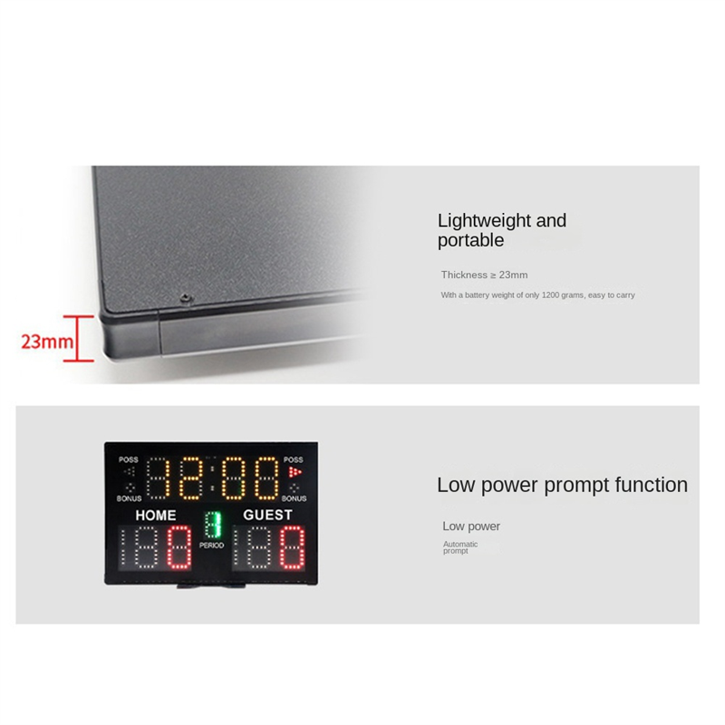 Electronic Basketball Scoreboard, Portable Digital Scoreboard With ...