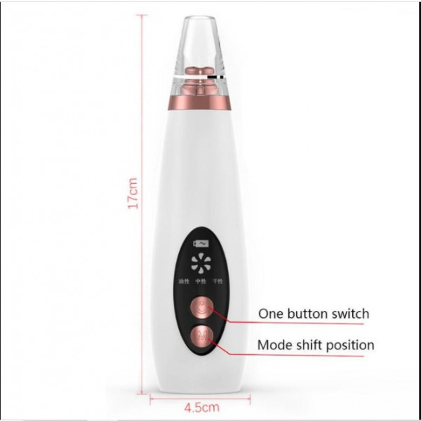 Blackhead Remover Instrument Black Dot Remover Acne Vacuum Suction Face ...