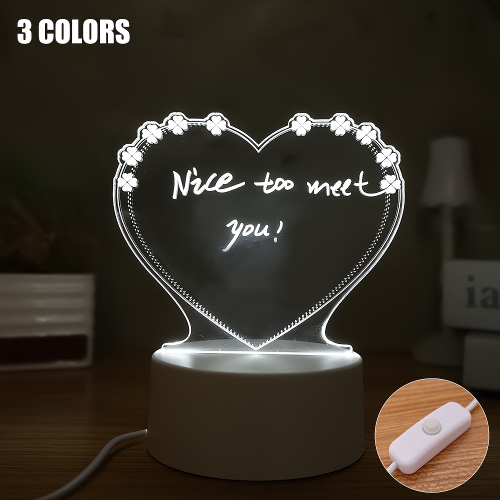 [Featured] Romantic Creative Gift 3D DIY Calendar Table LED Note ...