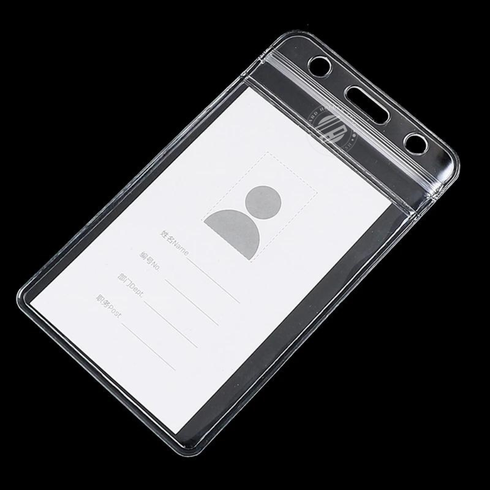 Vertical Transparent ID Card Badge Holder | Daraz.com.bd