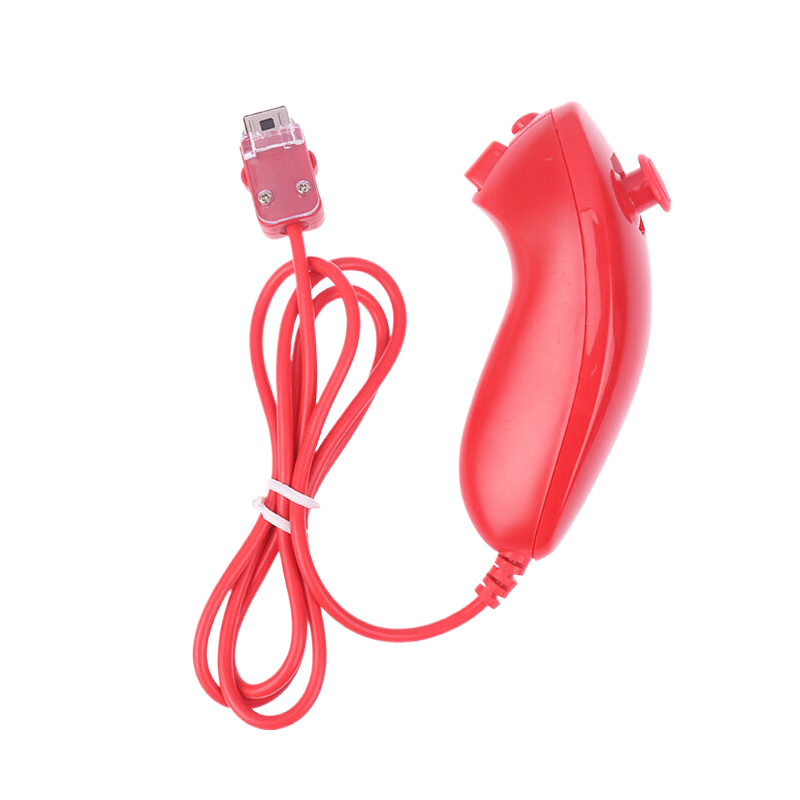 Wired Nunchuck For Wii U Joystick Game Controller Hand Curved Game ...