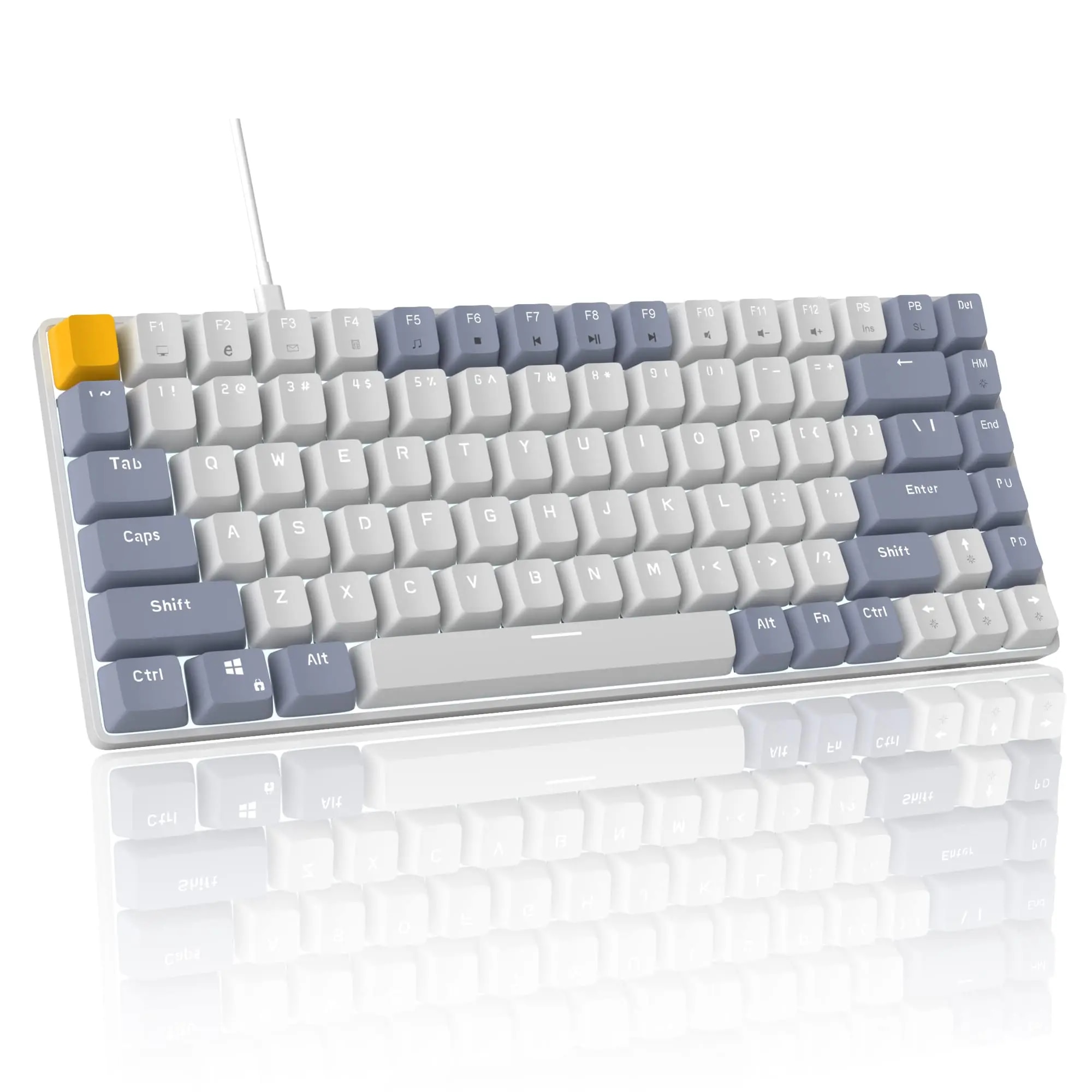 MageGee 75% Mechanical Keyboard, Wired Gaming Keyboard with Blue ...