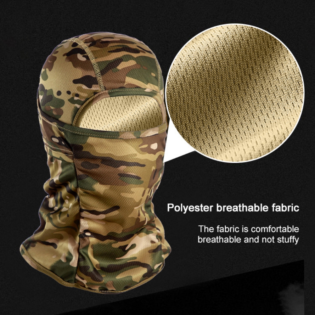 2 Hole Full Face Cover Mask Balaclava Knit Hat Tactical CS Winter Ski ...