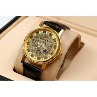 Steel Leather Analog Watch For Men | Daraz.com.bd