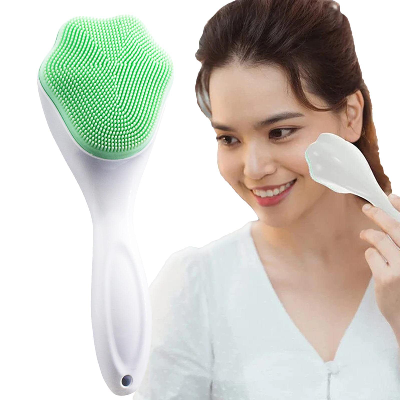 Silicone Manual Facial Deep Cleansing Brush - Cat Paw Face Scrubber for ...