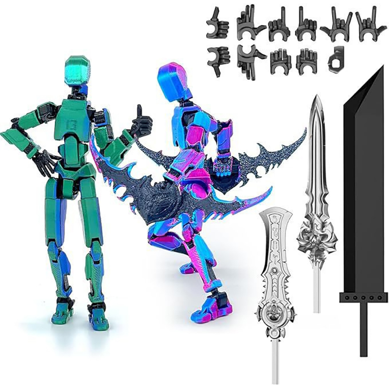 T13 Action Figure Eridan Six Winged Angel T13 Dummy Robot 3D Printed ...